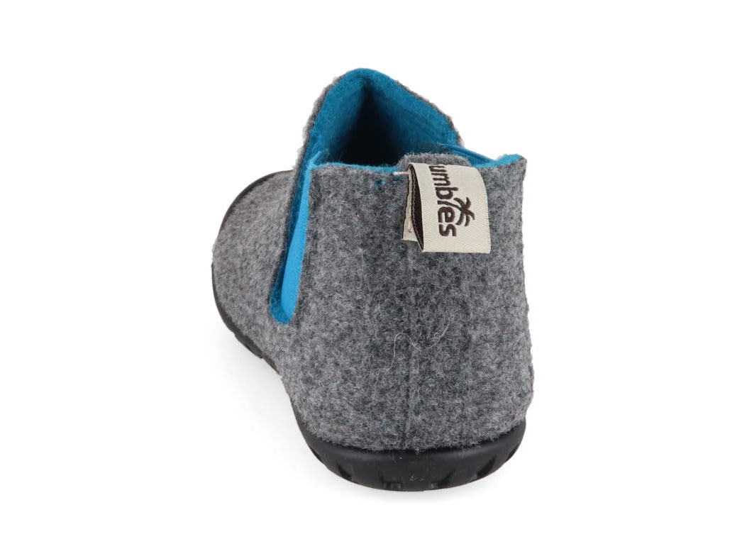 GUMBIES Kinder Hausschuhe Brumby Kids, grey-turquoise