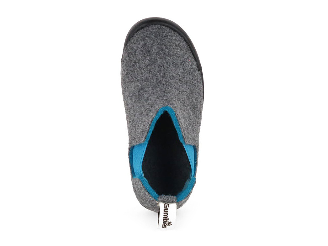 GUMBIES Kinder Hausschuhe Brumby Kids, grey-turquoise