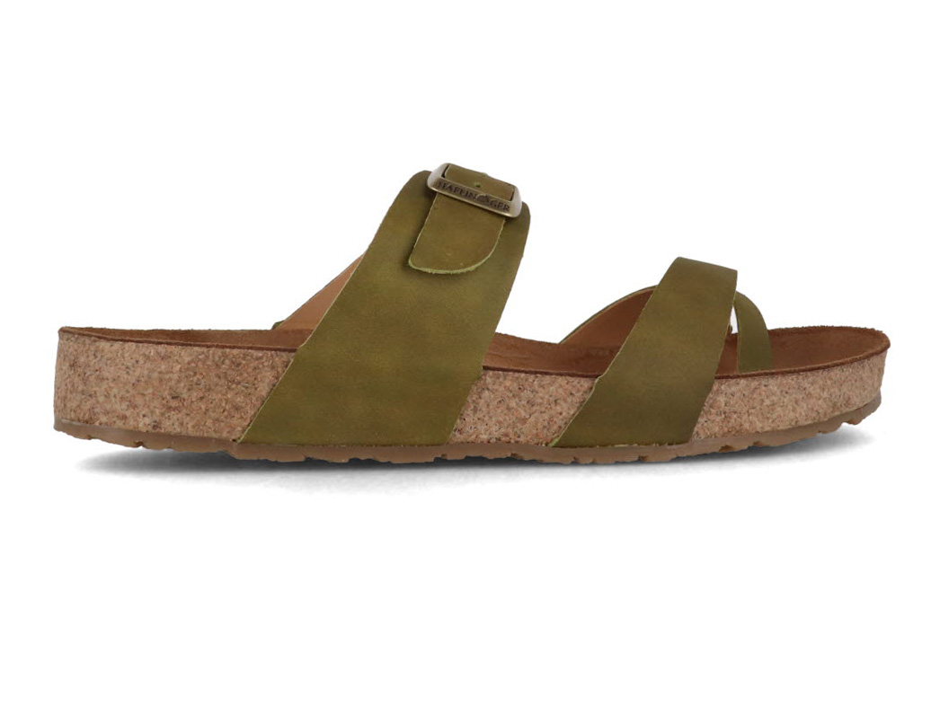 HAFLINGER Bio Sandale für Damen und Herren Juno, oliv c