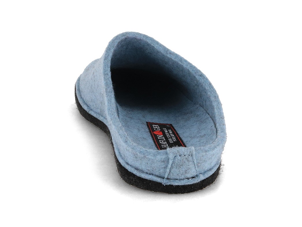 HAFLINGER Damen Filz Pantoffeln Flair Soft, eisblau