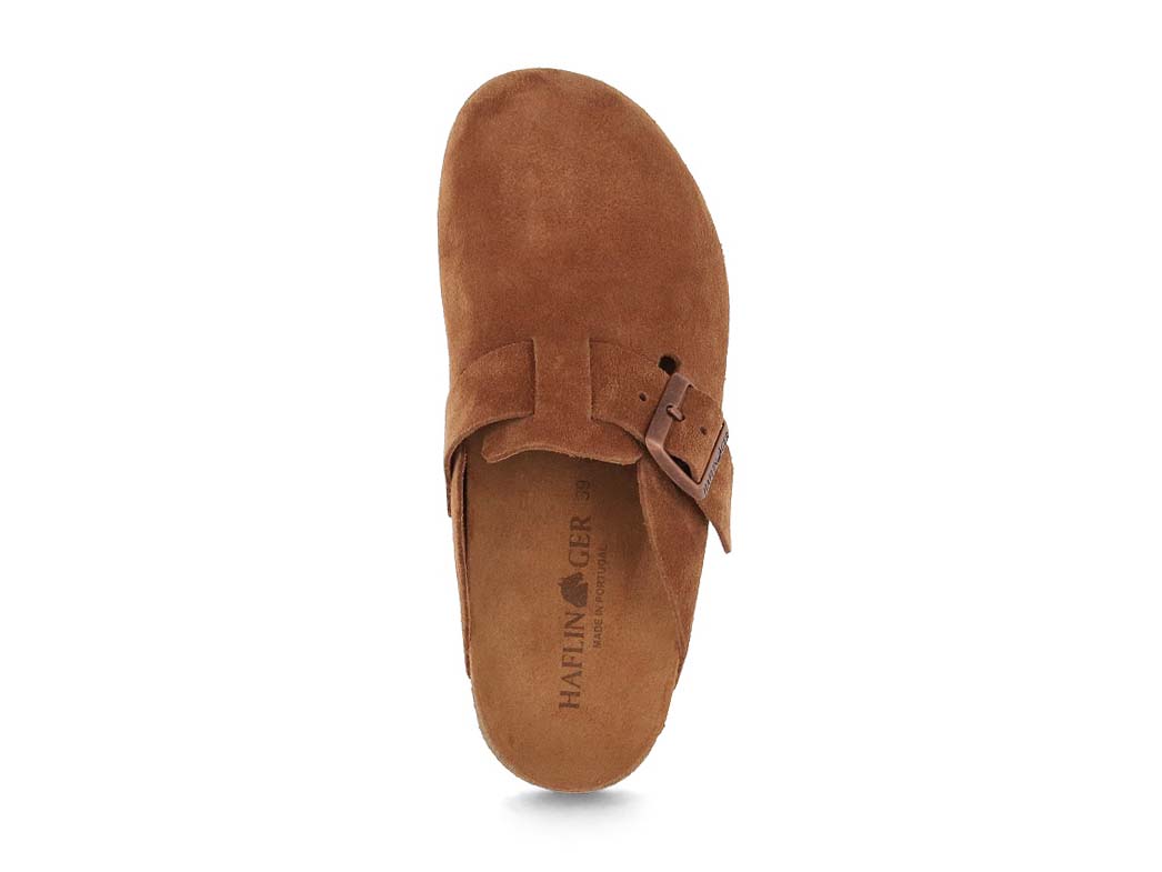 HAFLINGER Leder Clogs Porto, cognac