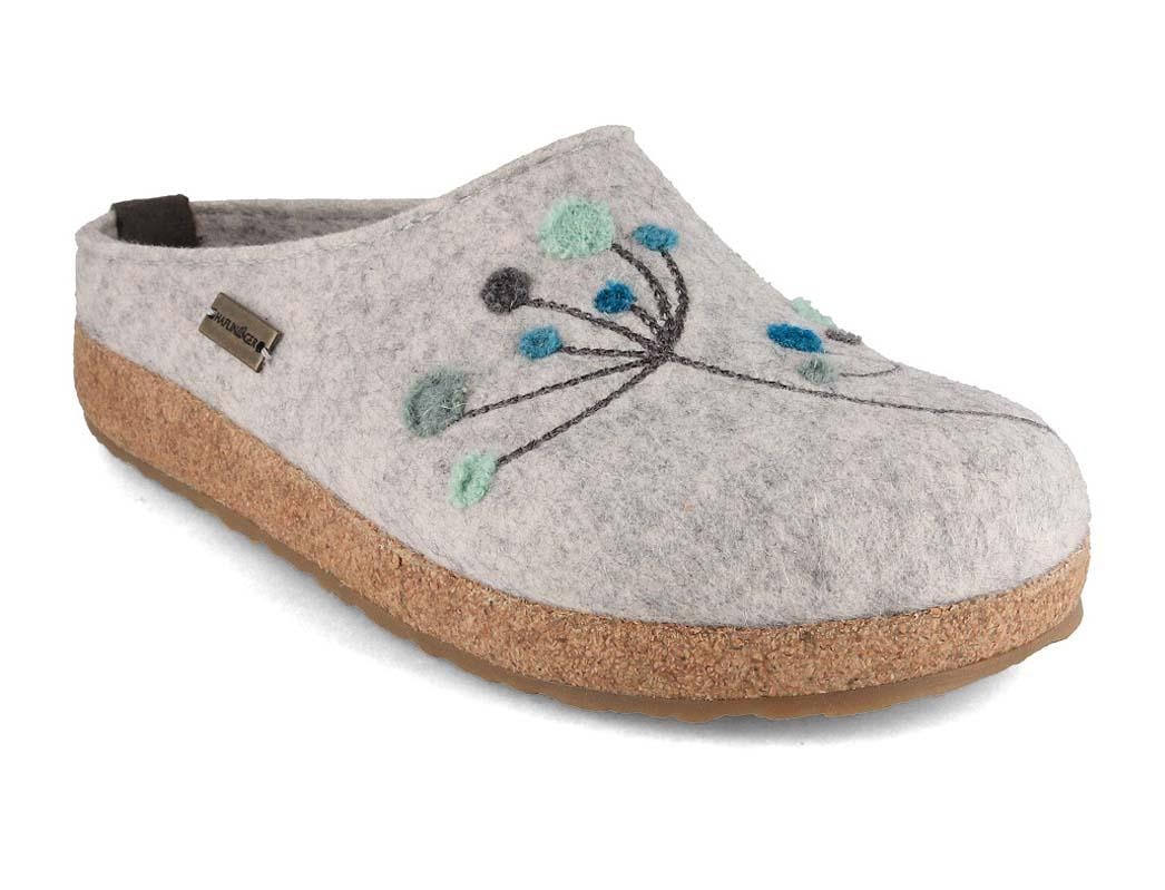 HAFLINGER Women Felt Clogs | Grizzly Amaya, Gray