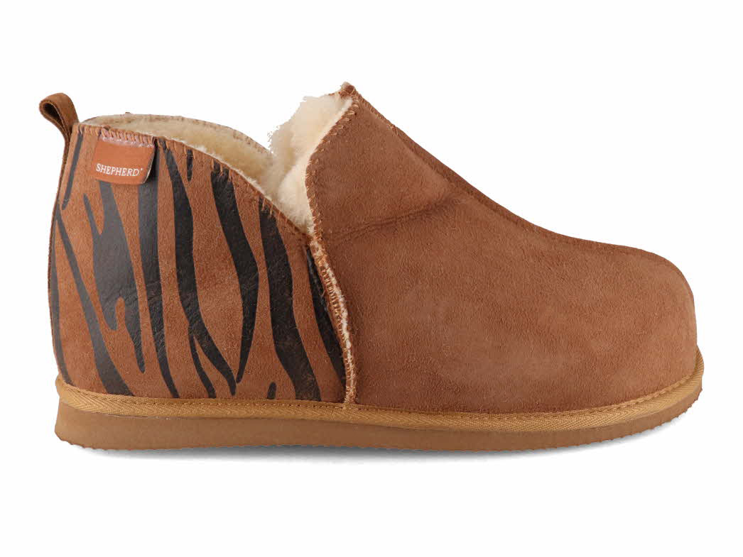 SHEPHERD Damen Boots mit Muster Annie, chestnut tiger