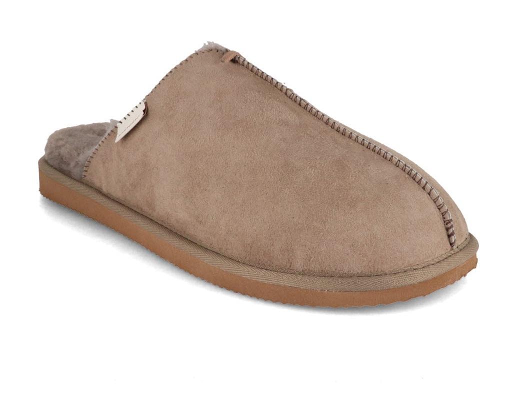 SHEPHERD Men Lambskin Slippers | Hugo, Stone