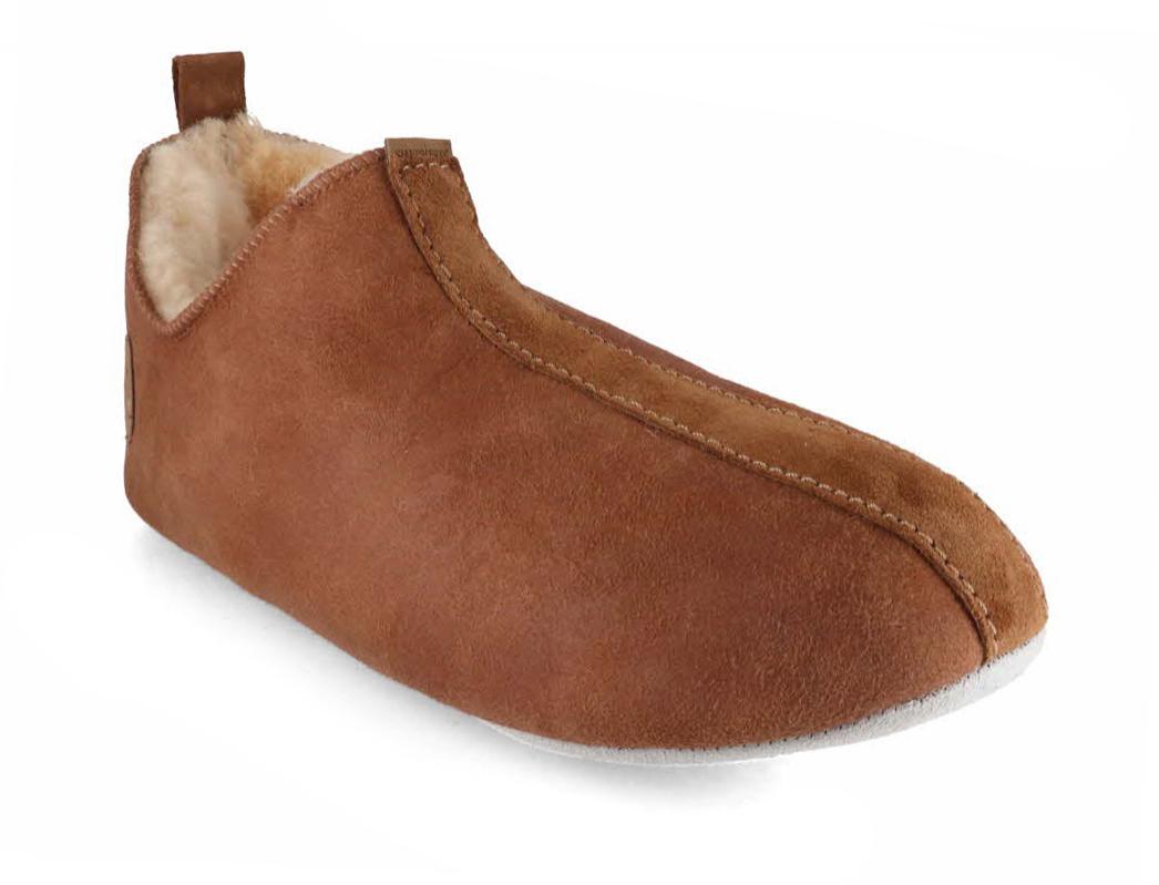 SHEPHERD Sheepskin Slippers Henrik, Antique Cognac | Fr