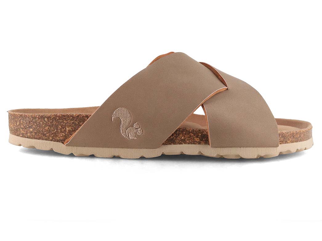 Thies Damen Sandale Eco Bio Cross Irlanda, elephant gre