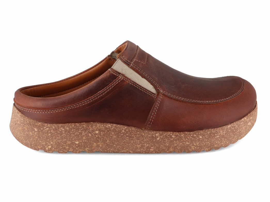 Tuffeln «Kommod» Lederclogs mit weichen Einlagen, braun