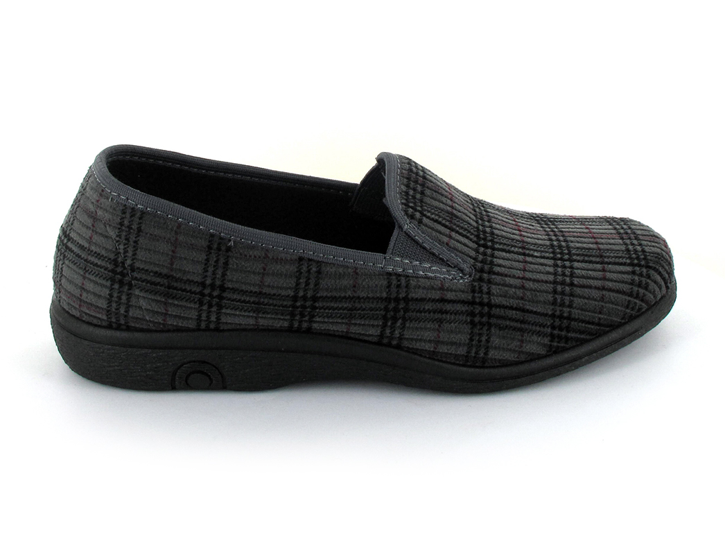 Varomed vital Herren-Slipper Roman, grau